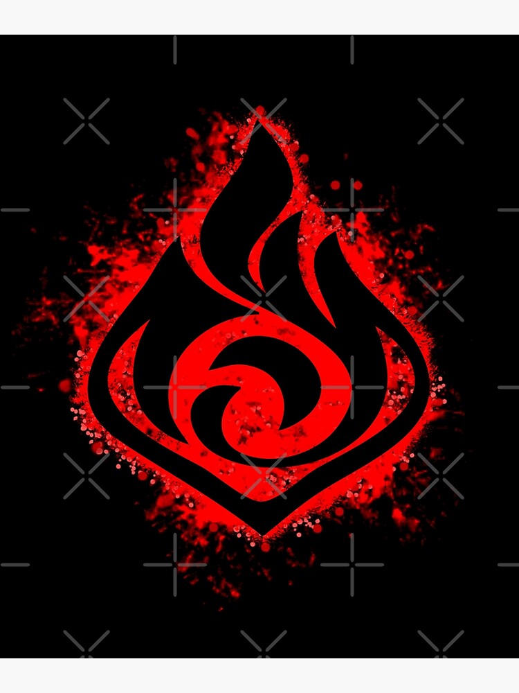 "Genshin Impact Pyro Aura" Photographic Print for Sale by TeyvatTailor ...