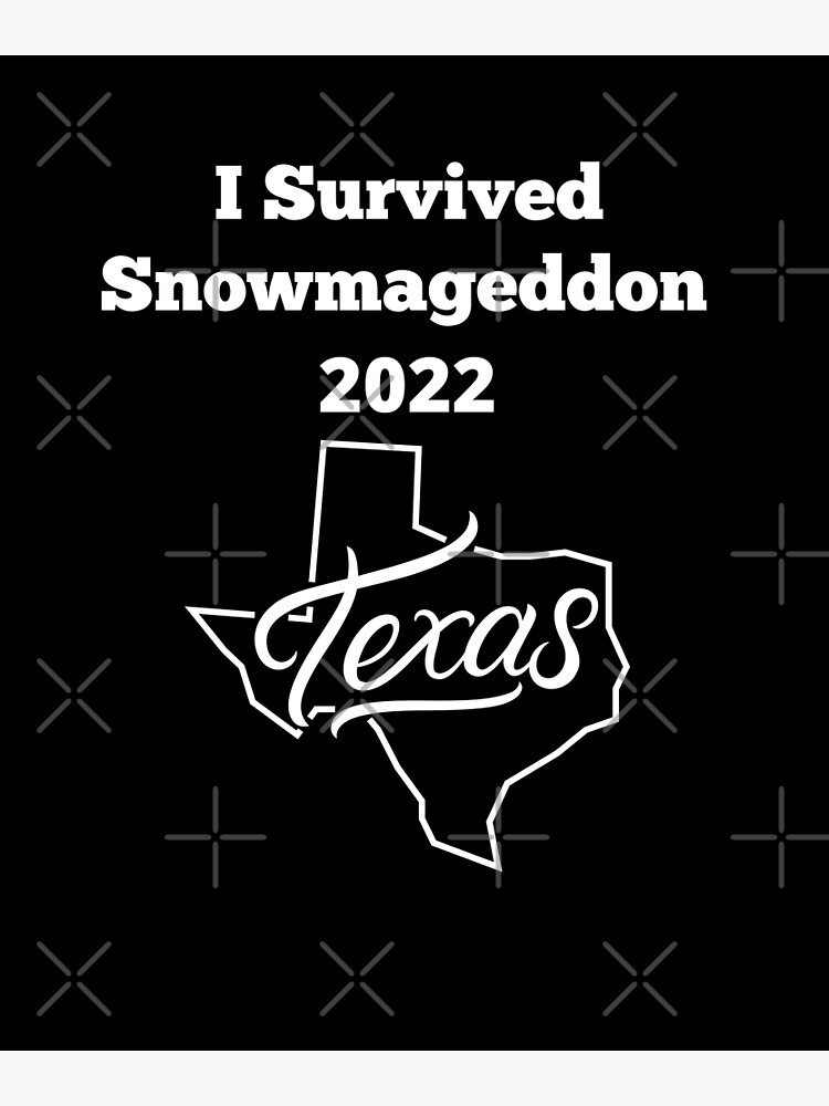 Póster «Sobreviví Snowmageddon 2022 con State Of Texas» de Pstawicki ...