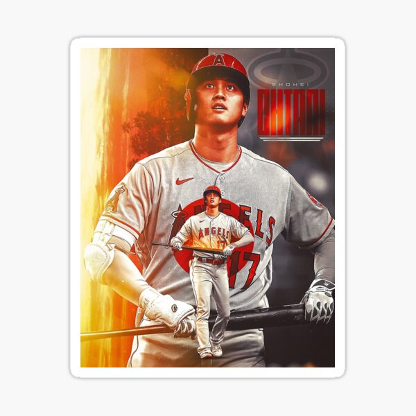 "Shohei Ohtani Poster" Sticker for Sale by rubyareane | Redbubble