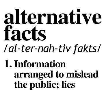 "Alternative Facts Definition" Greeting Card for Sale by partyfarty ...