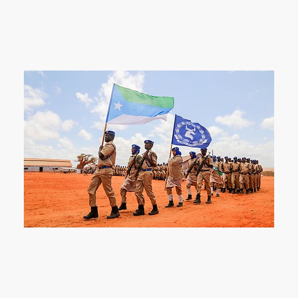 "Newly trained Somali Police officers march during a pass out parade in ...