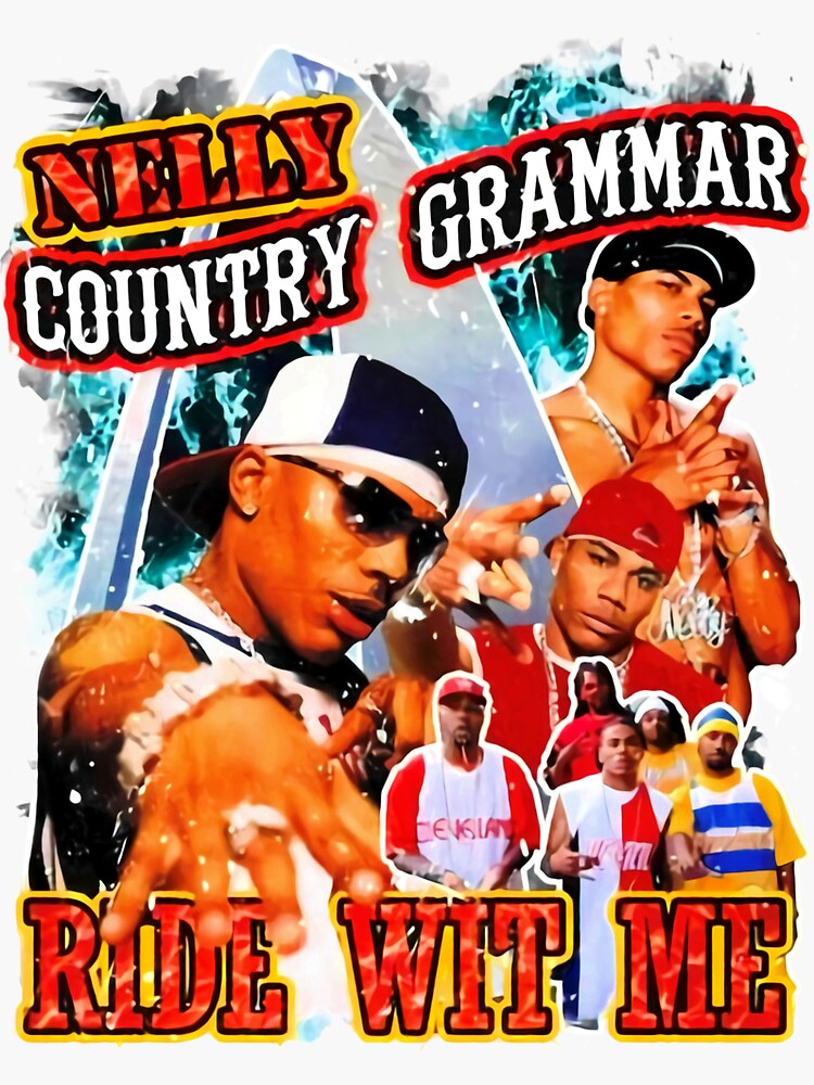 "Vintage Inspired Hip Hop Nelly 90s Rap Tee" Sticker by EsperasVera ...