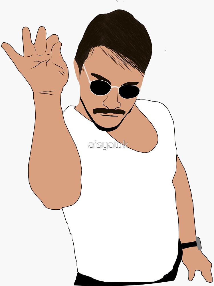 "Salt Bae Funny" Sticker for Sale by aisyawk | Redbubble