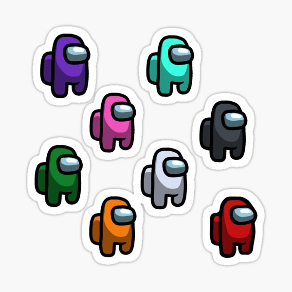 "Among Us Pattern Style " Sticker by Color-Toonix | Redbubble