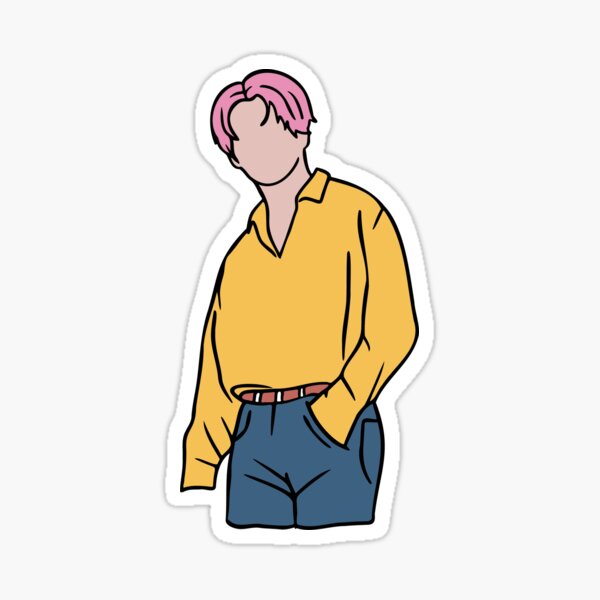 "BTS Bangtan No Face Line Art Design, Korean Oppa, Army Cute Asian Men ...
