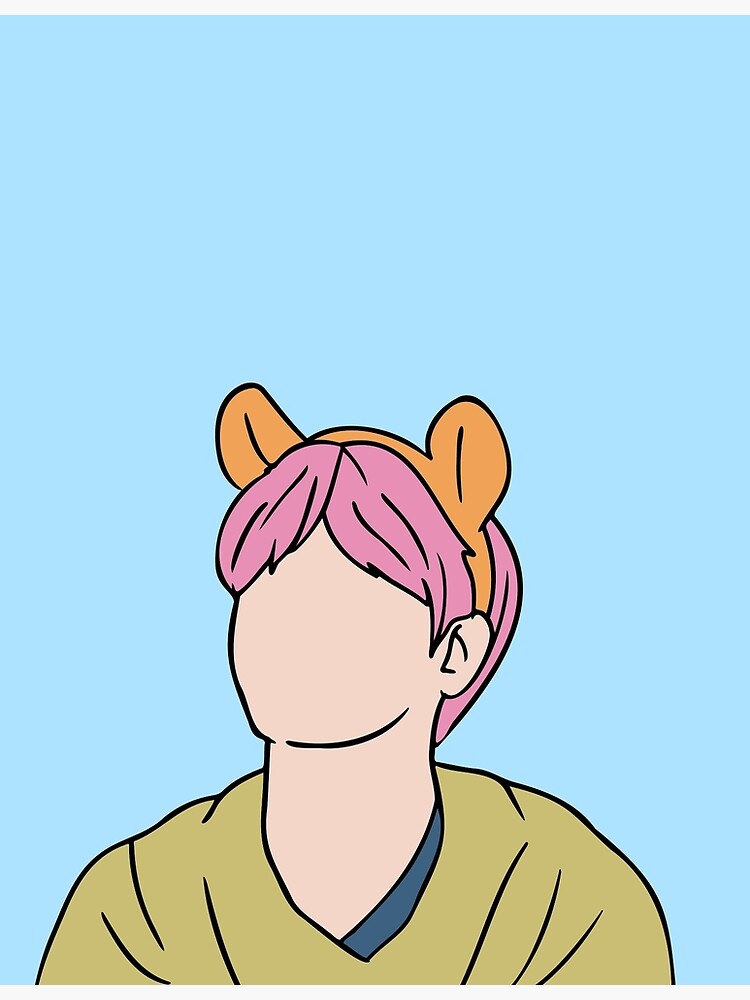 "Jungkook Army Bangtan No Face Line Art Design, Korean Oppa, BTS Cute ...