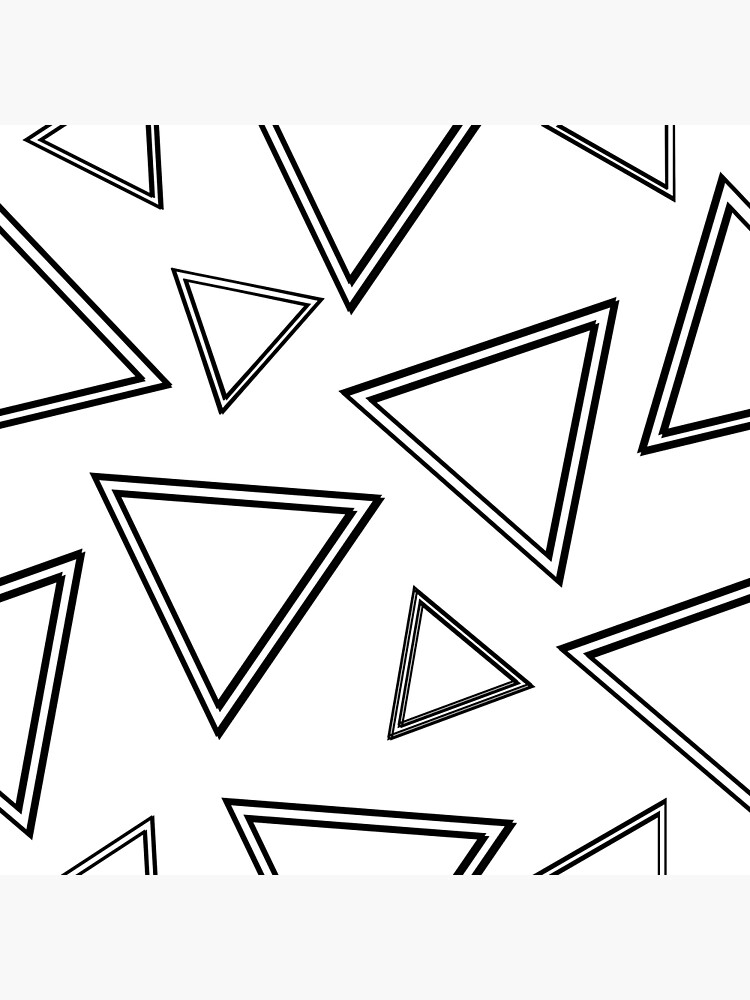 "Geometric Triangle Pattern In Black Beautiful Triangles Patterns ...