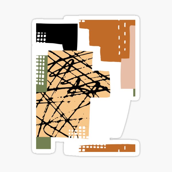 "shapes overlapping colours" Sticker for Sale by NIGEL365 | Redbubble