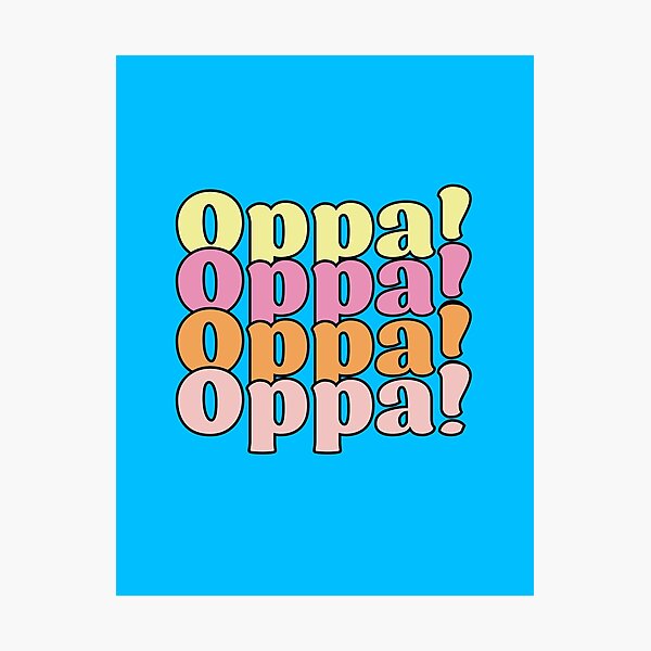 "Oppa Korean Heart Line Art Design, Oppa, KPOP Merch, Kdrama Merch ...