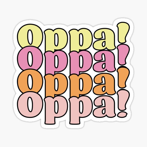 "Oppa Korean Heart Line Art Design, Oppa, KPOP Merch, Kdrama Merch ...