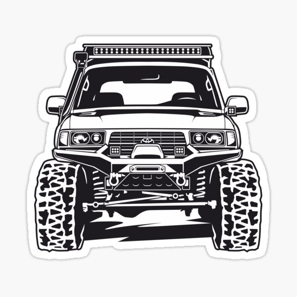 "Land Cruiser 80 Off Road" Sticker by illinoisebro | Redbubble