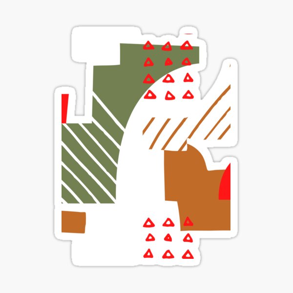 "curves line shapes" Sticker for Sale by NIGEL365 | Redbubble