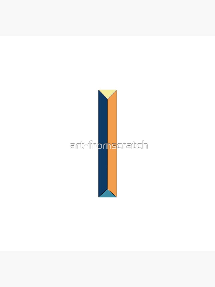 " Geometric Letter I (Orange)" Poster for Sale by art-fromscratch ...