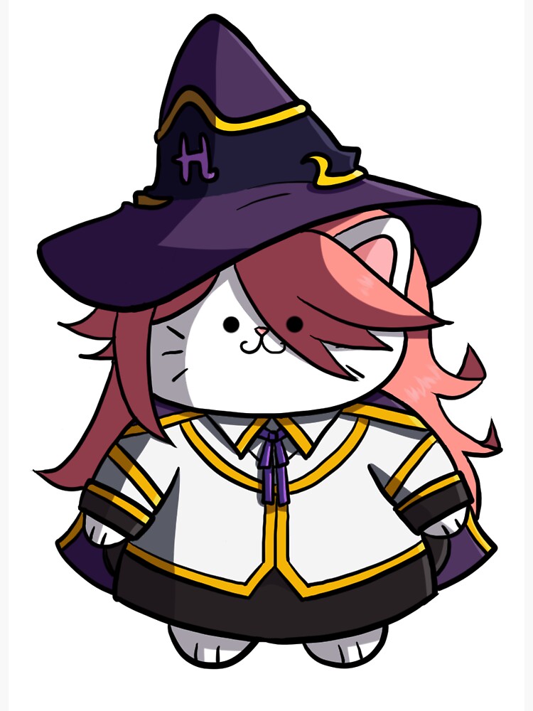 "Academy Cat" Sticker for Sale by mochiduck | Redbubble