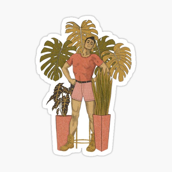 "Plant Papi" Sticker by Rebalien | Redbubble