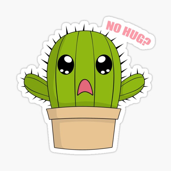 "no hug " Sticker by Makisat | Redbubble