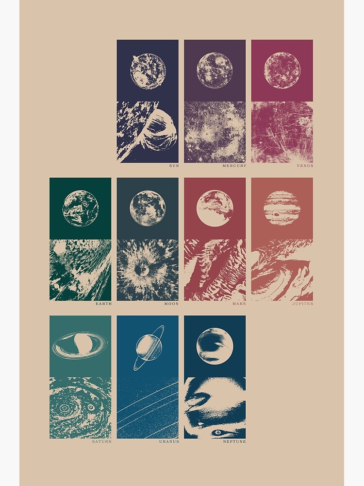 "Solar System Colors Exploration V03" Poster for Sale by Lidra-Redesign ...