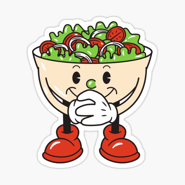 Pegatina «Ensalada de divertidos dibujos animados» de creativePainter ...