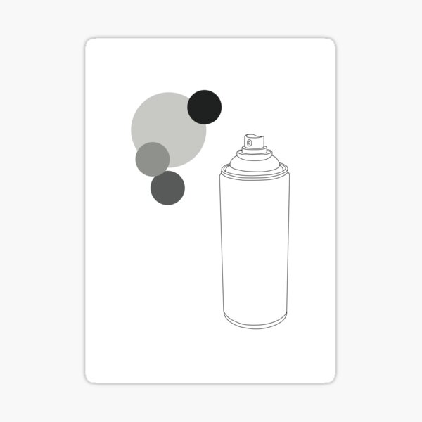 "Grey Spray Paint." Sticker by LukeDuddy | Redbubble