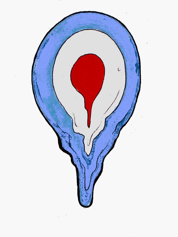 "Melting Mod Target Design" Sticker by Wonderwalls | Redbubble