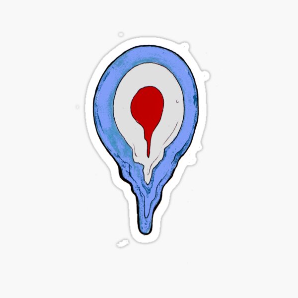 "Melting Mod Target Design" Sticker by Wonderwalls | Redbubble