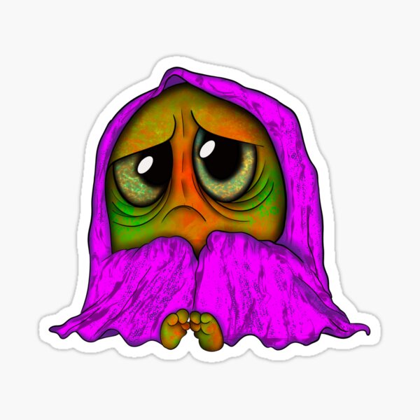 "Feeling icky" Sticker by Mrs-Quick | Redbubble