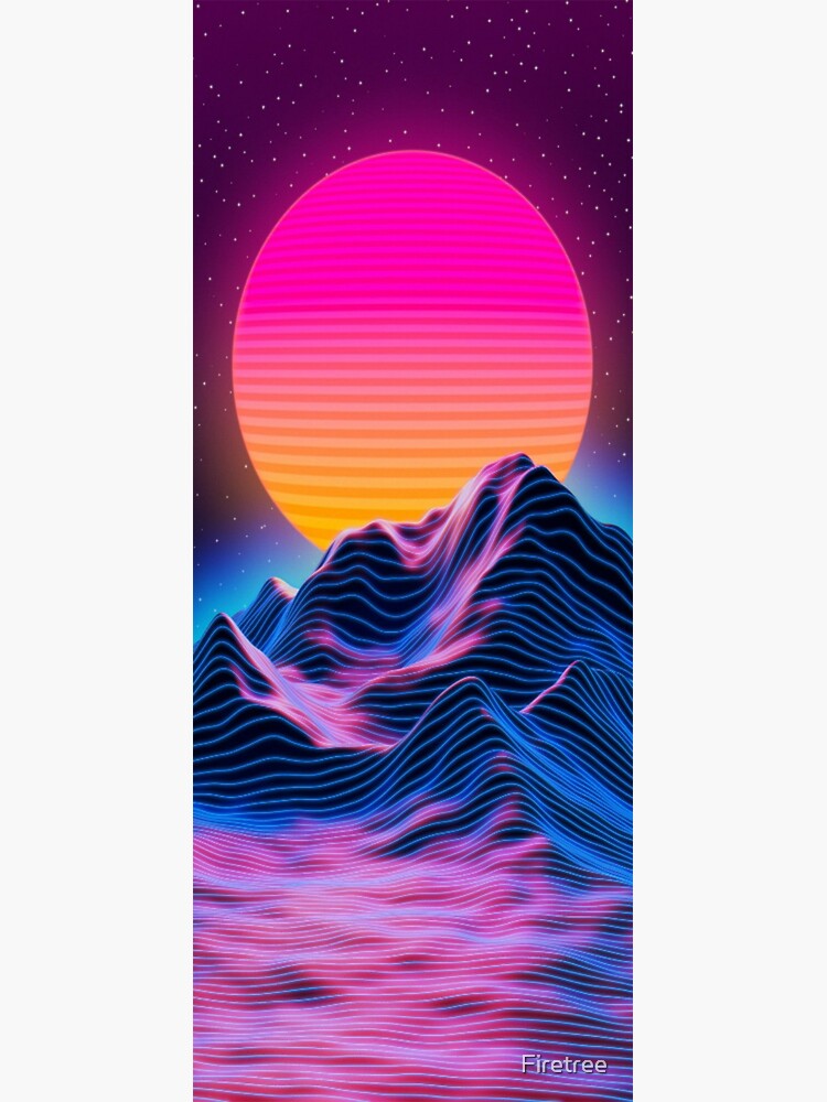 "Neom Sun" Sticker for Sale by Firetree | Redbubble