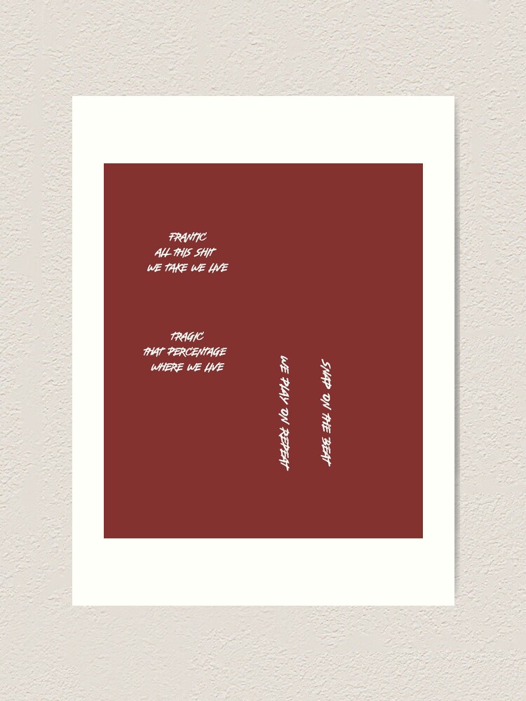 "XXXTentacion Sad! white on red Backpack" Art Print by JollyBunny ...