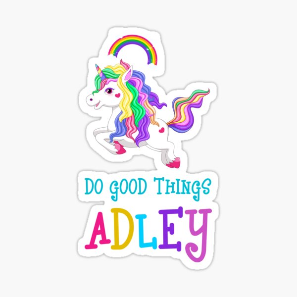 "A For Adley - Adley, Kids, Colorful Art, Rainbow, Christmas Gift ...