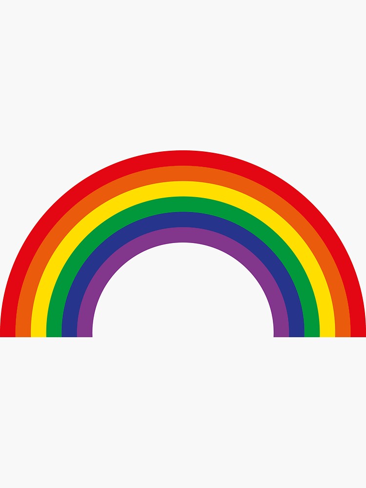 "Classic Rainbow ROYGBIV" Sticker by Dr-Faustus | Redbubble