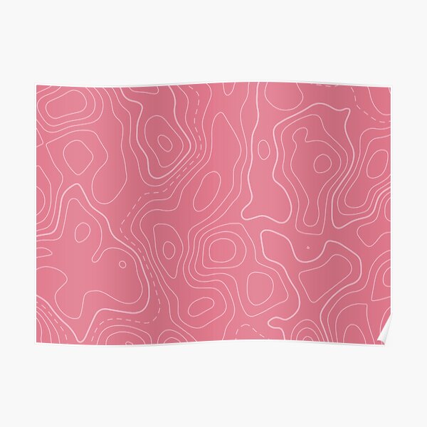 "Rose topography map" Poster for Sale by AlexGolyakov | Redbubble