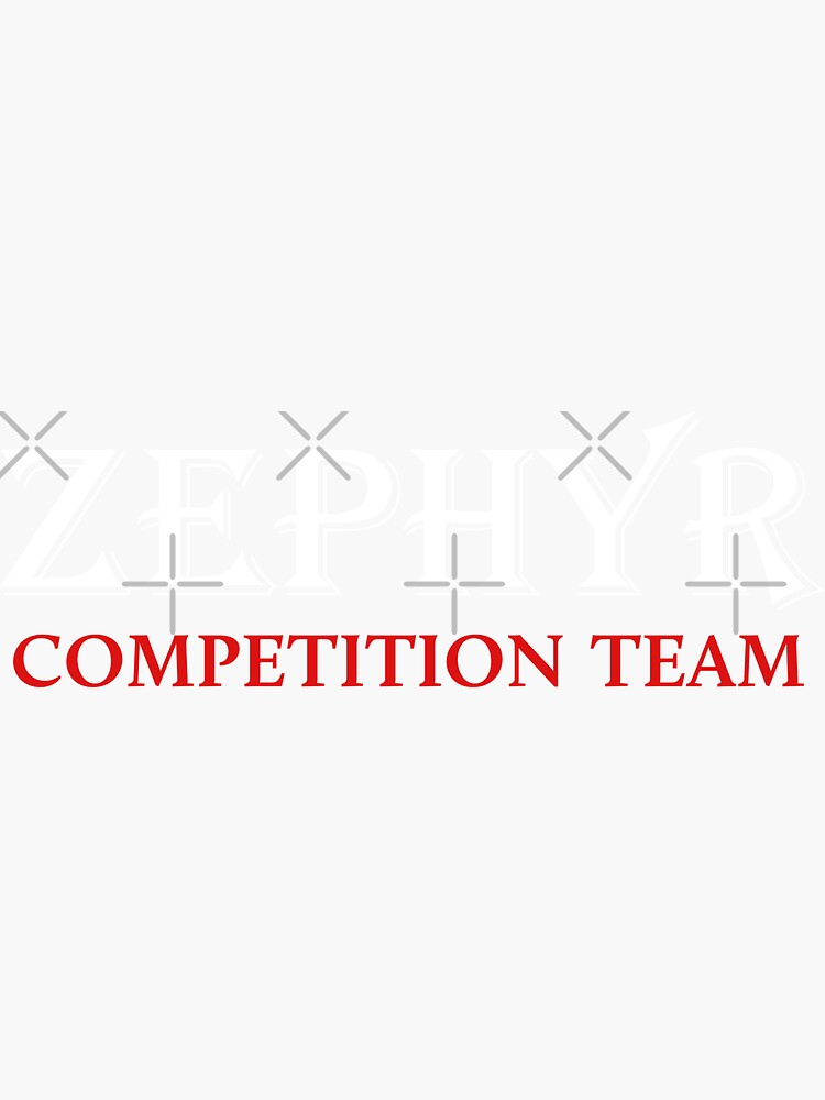 "Zephyr Competition" Sticker for Sale by ALI CHABBI ★★★★★ | Redbubble