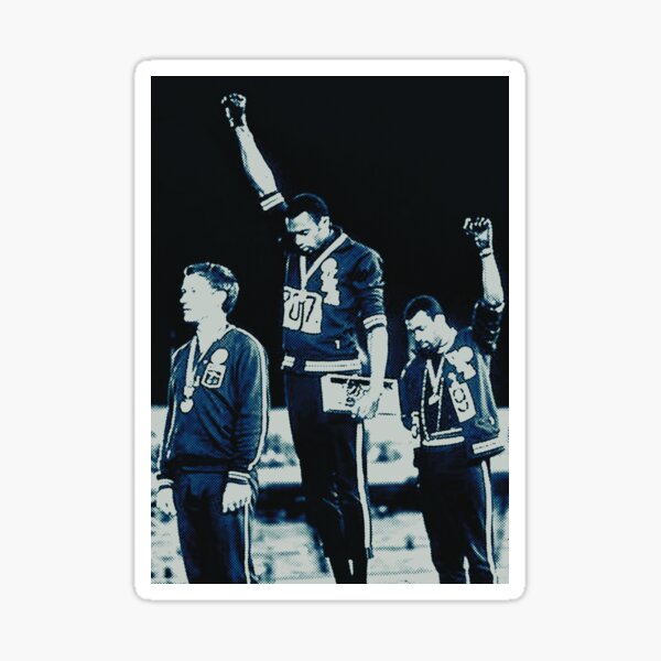 "MEXICO OLYMPICS CIVIL RIGHTS PROTEST 1968" Sticker for Sale by ...
