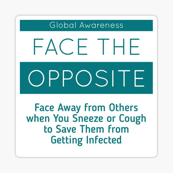 "Face The Opposite (Global Awareness Campaign Theme)" Sticker by ...