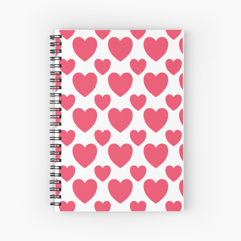 "Heart shape pattern " Spiral Notebook for Sale by fabrice1987 | Redbubble