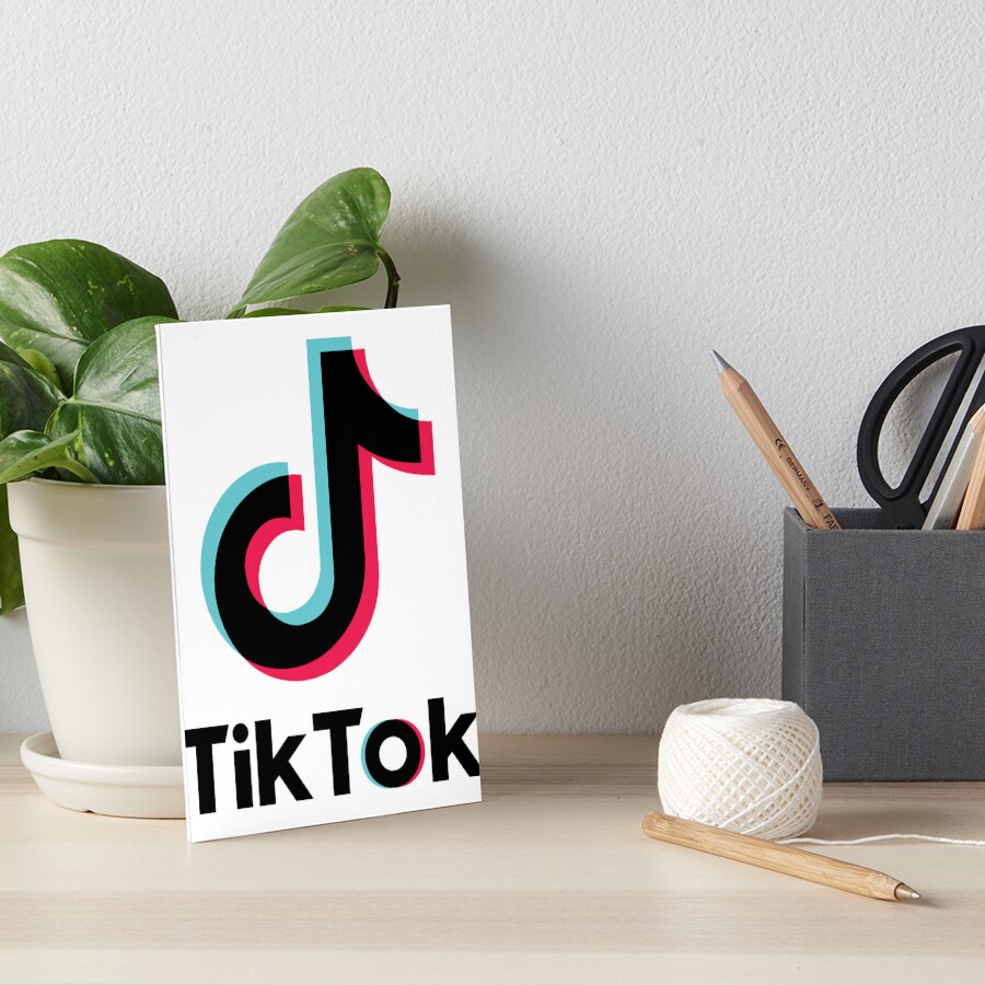 "Tik Tok sign logo" Art Board Print by Pophotography | Redbubble
