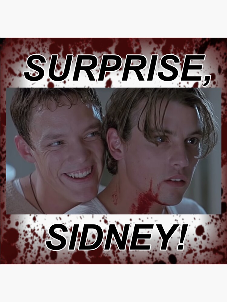 "Billy and Stu in Scream " Sticker for Sale by AirForceTshir | Redbubble