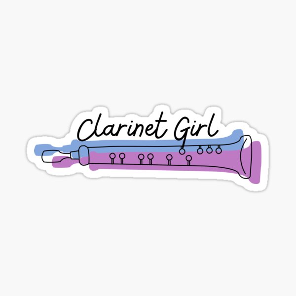 "Cute Clarinet Girl Design For Clarinet Players And Music Lovers ...