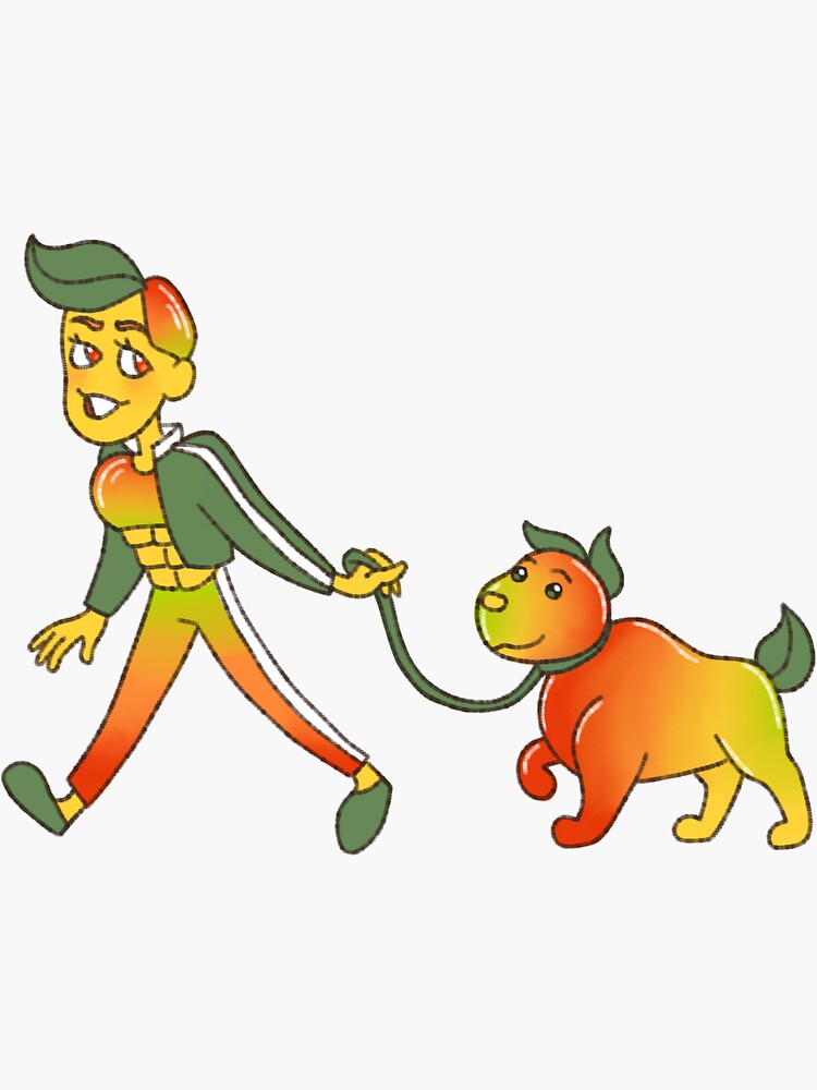 "Mango girl" Sticker for Sale by archibaldzeppo | Redbubble