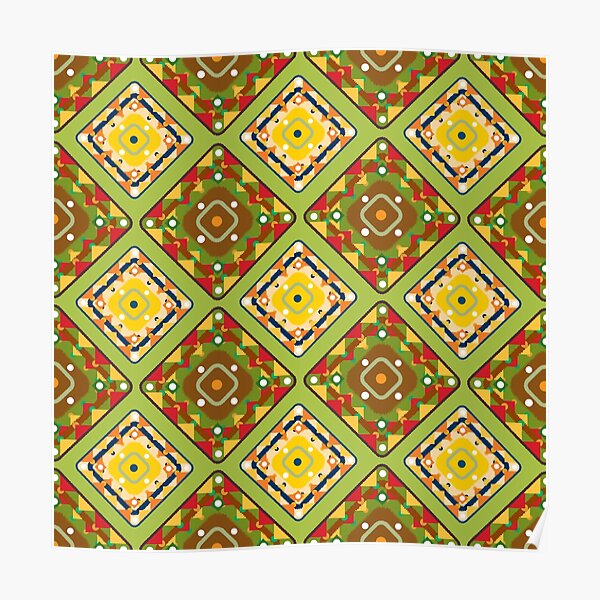 "Kitenge African Pattern, Contemporary Style." Poster for Sale by ...