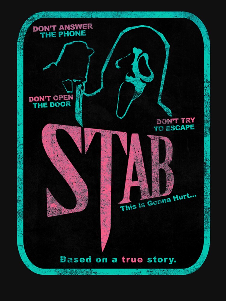 "Stab (Vintage Style Horror) " T-shirt for Sale by AirForceTshir ...