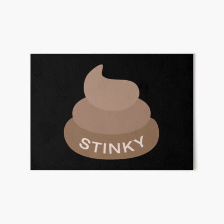 "uh oh stinky poopy saying joke in brown" Art Board Print for Sale by ...
