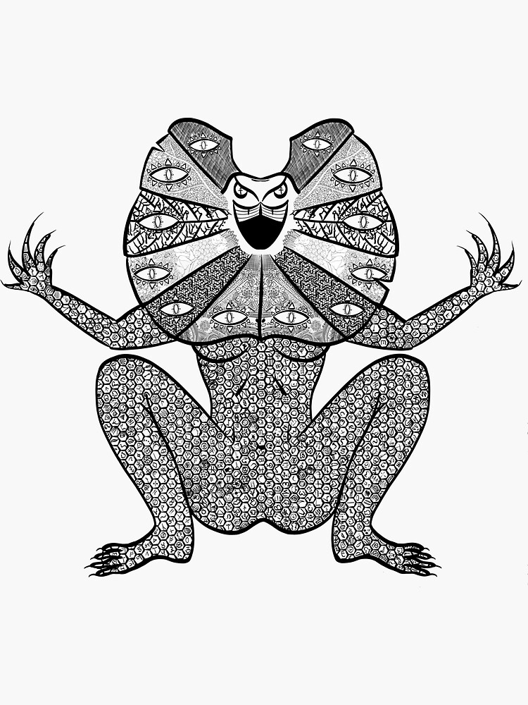 "Lizard Ayahuasca Goddess " Sticker for Sale by BenziNow | Redbubble