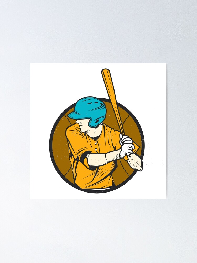 "Softball helmet stickers" Poster for Sale by SWORD93 | Redbubble