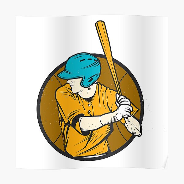 "Softball helmet stickers" Poster for Sale by SWORD93 | Redbubble