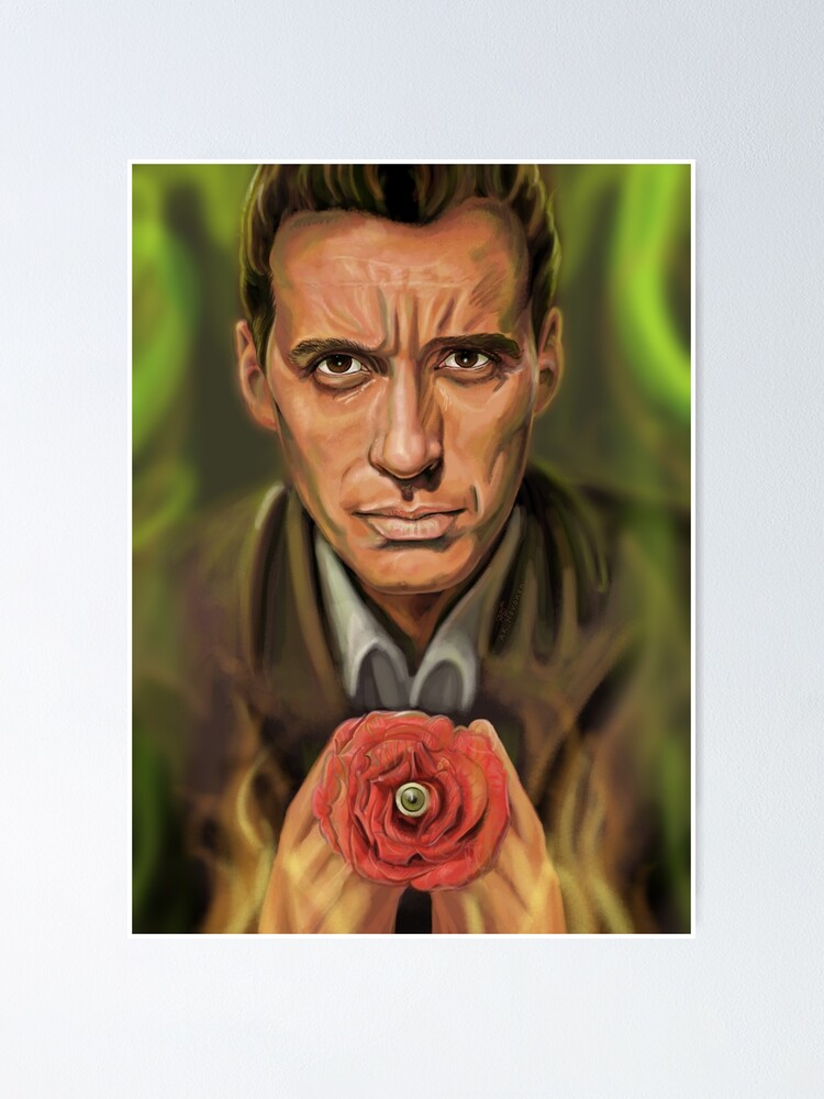 " Rose Of Christopher Lee" Poster for Sale by AK-Hevonen | Redbubble