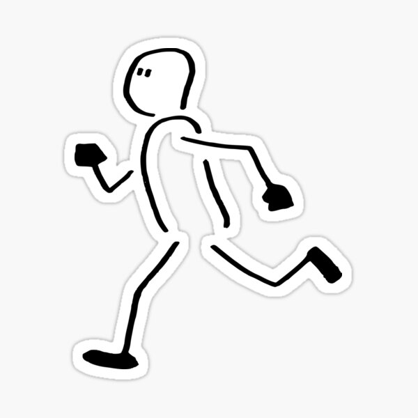 "Running Fast Race Jog" Sticker for Sale by EpicBeast | Redbubble