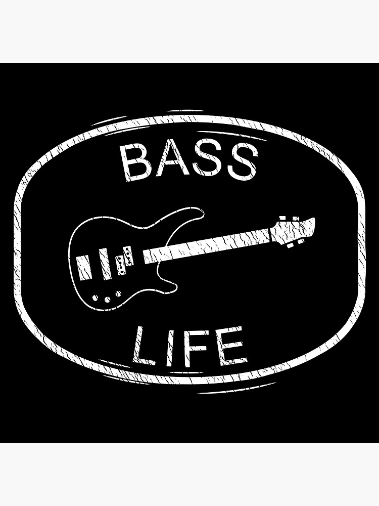 "Bass Life Design for Musicians and those who love Bass" Sticker for ...