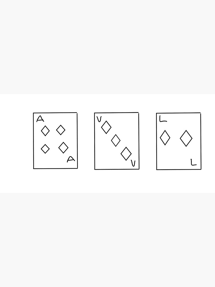 "AVL Playing Cards" Sticker by anthonyzl1 | Redbubble