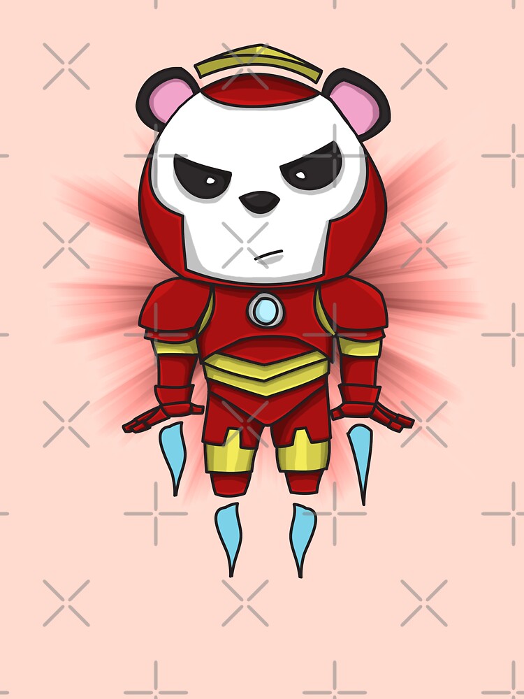 "Iron Panda" Pullover Hoodie by mrkyleyeomans | Redbubble